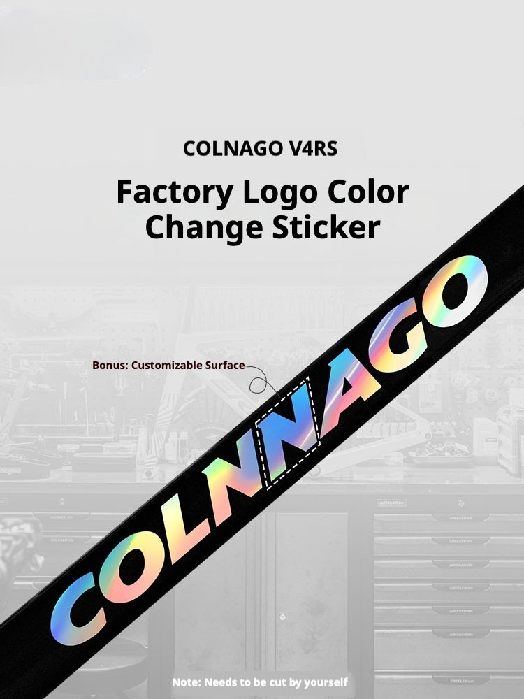 Colnago V4RS Road Bike Frame Logo Decal – Down Tube Color Change Stick