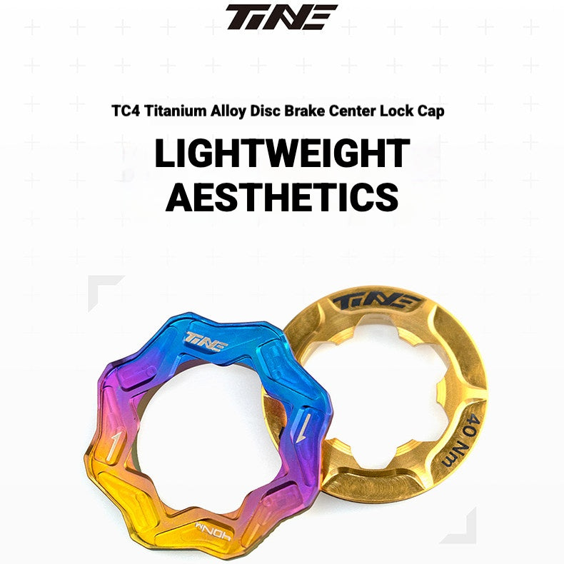 TiNE Ultralight Titanium Center Lock Lockrings (Pair) | TC4 CNC | 8 Colors