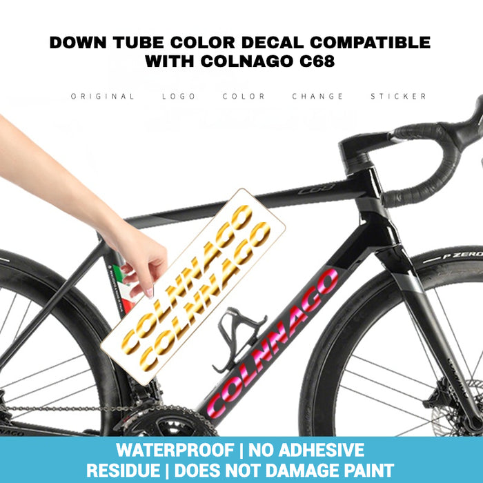 Down Tube Color Decal Compatible with Colnago C68 Frame｜Multiple Color