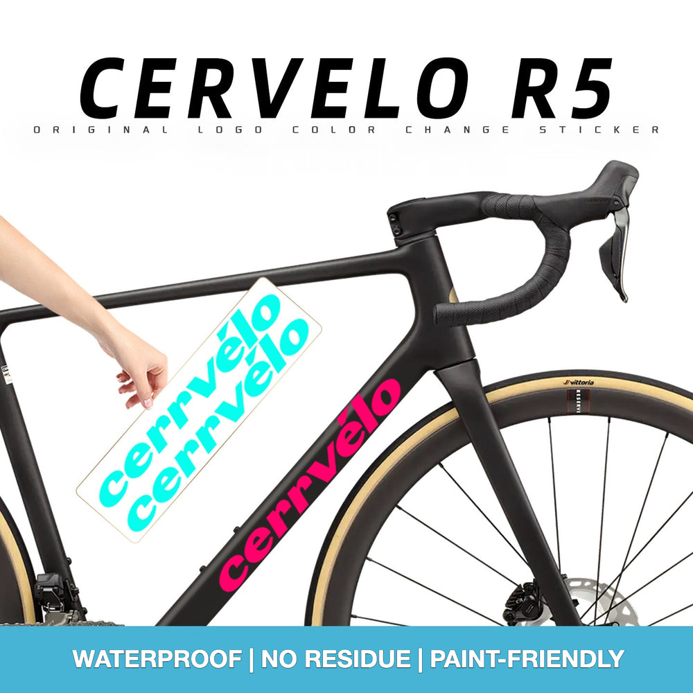 2026 Cervélo R5 Frame Logo Decals | Waterproof OEM Overlay Stickers