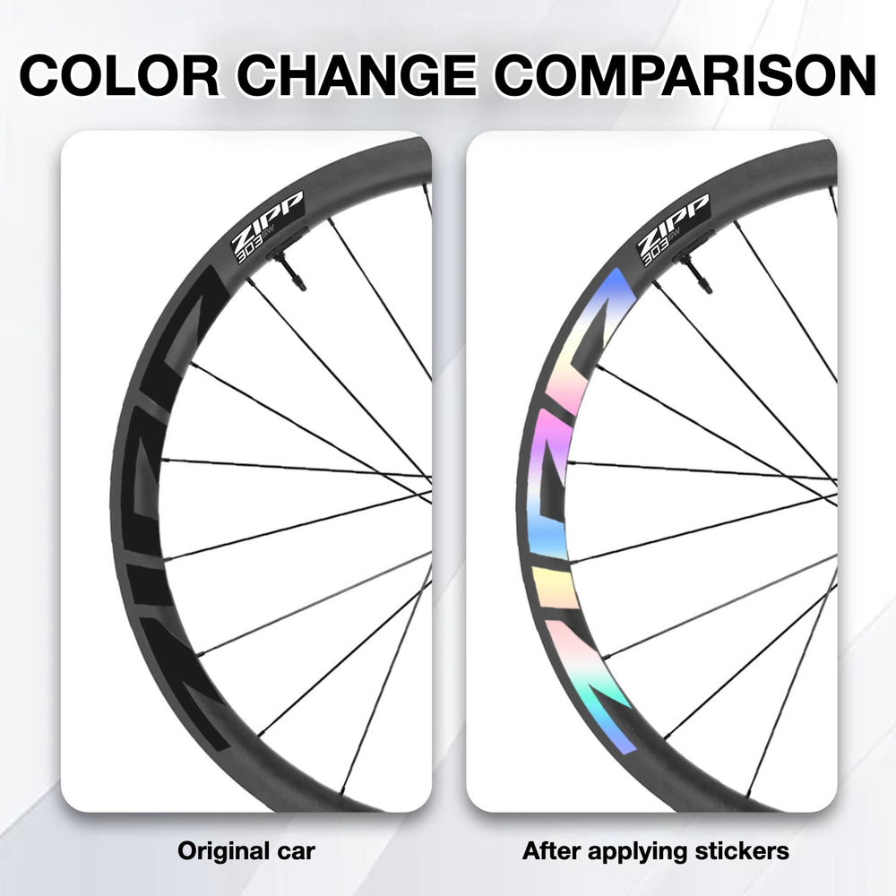 2025 ZIPP 303 XPLR SW Wheel Decals Reflective Sticker Kit