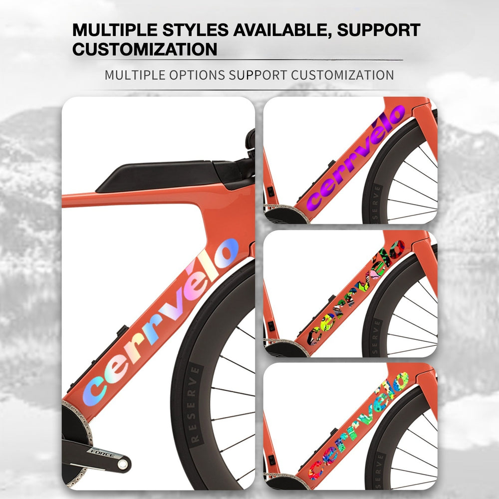 2026 Cervélo P-Series Frame Logo Decals | Waterproof OEM Overlay Stickers