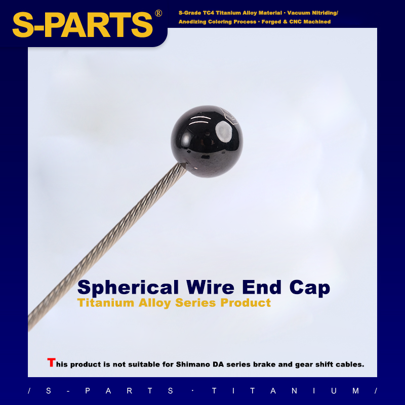 S-PARTS Ball End Caps Titanium Inner Cable Tail Cap Retractor Cap ...
