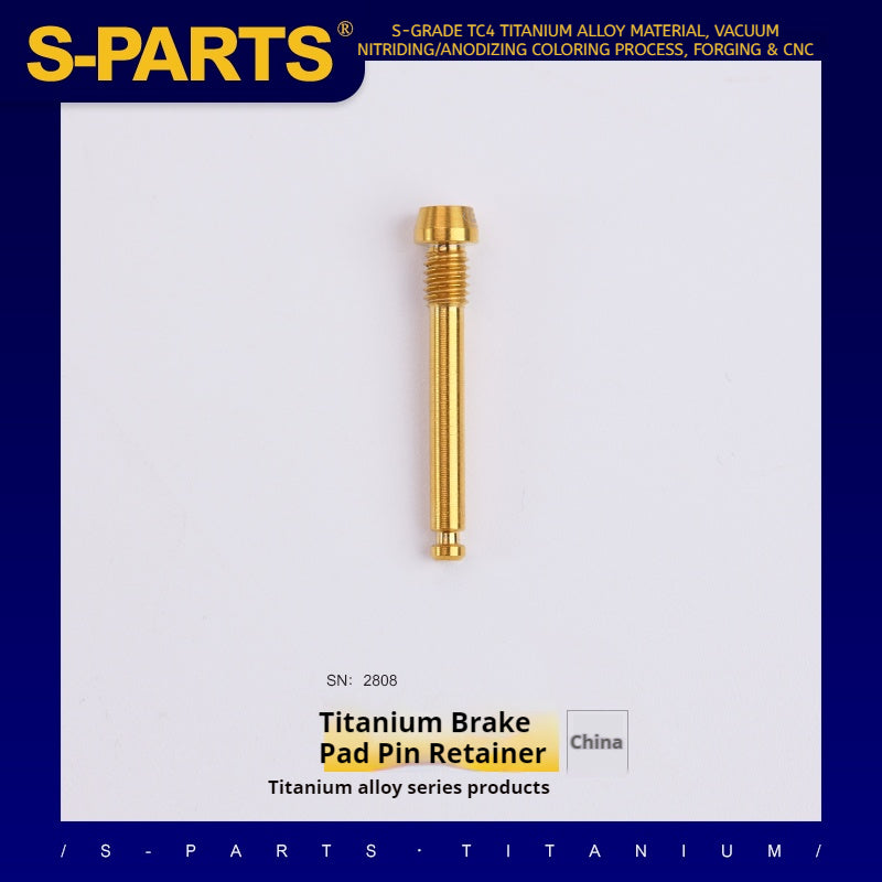 S-PARTS Titanium Brake Pad Pin Retainer for Shimano Sram Magura HOPE D