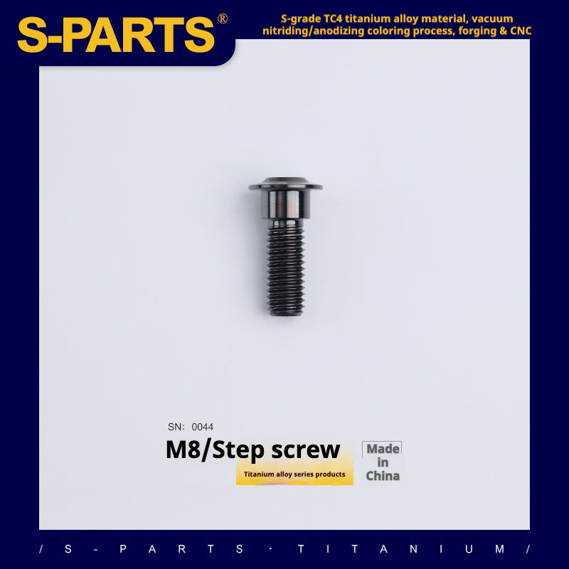 SPARTS A3 Umbrella Head Step Series M8 Black Titanium Screws Motorcycl