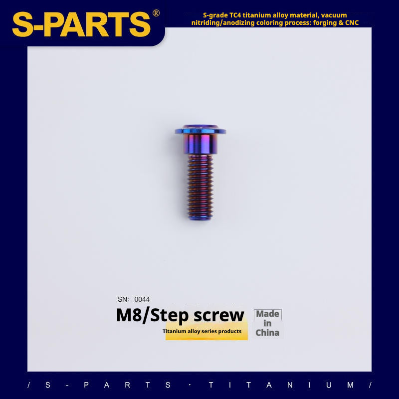 SPARTS A3 Umbrella Head Step Series M8 Blue Titanium Screws Motorcycle