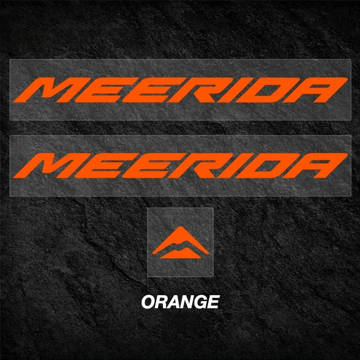 Merida Reacto Frame Logo Decals | Custom Waterproof OEM Overlay Stickers