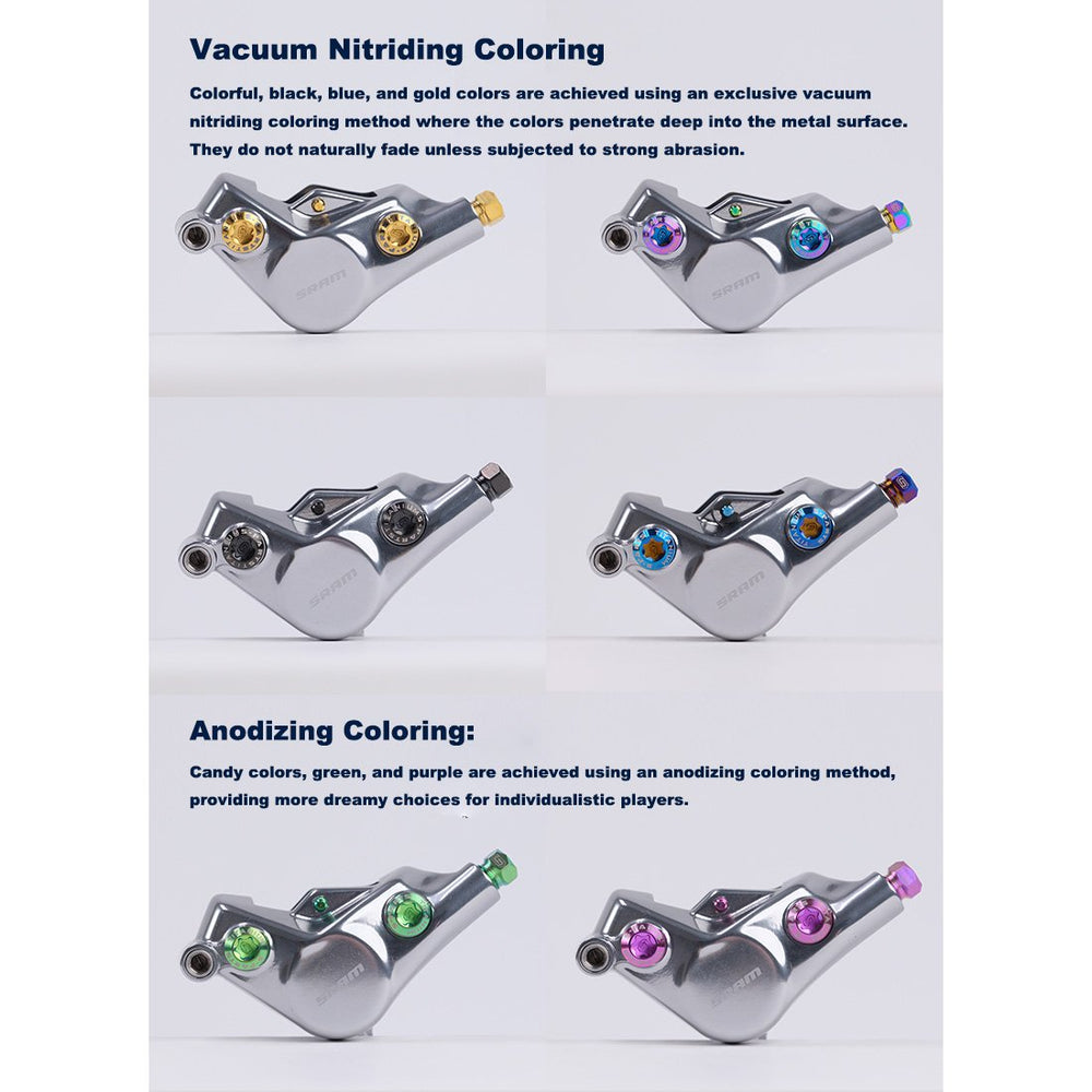 S-PARTS Road Bike Disc Brake Titanium Alloy Screw Set for SRAM RED For